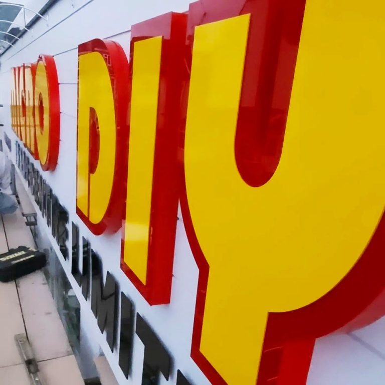 3D fabricated lettering & logo Signs | 3d wall signage